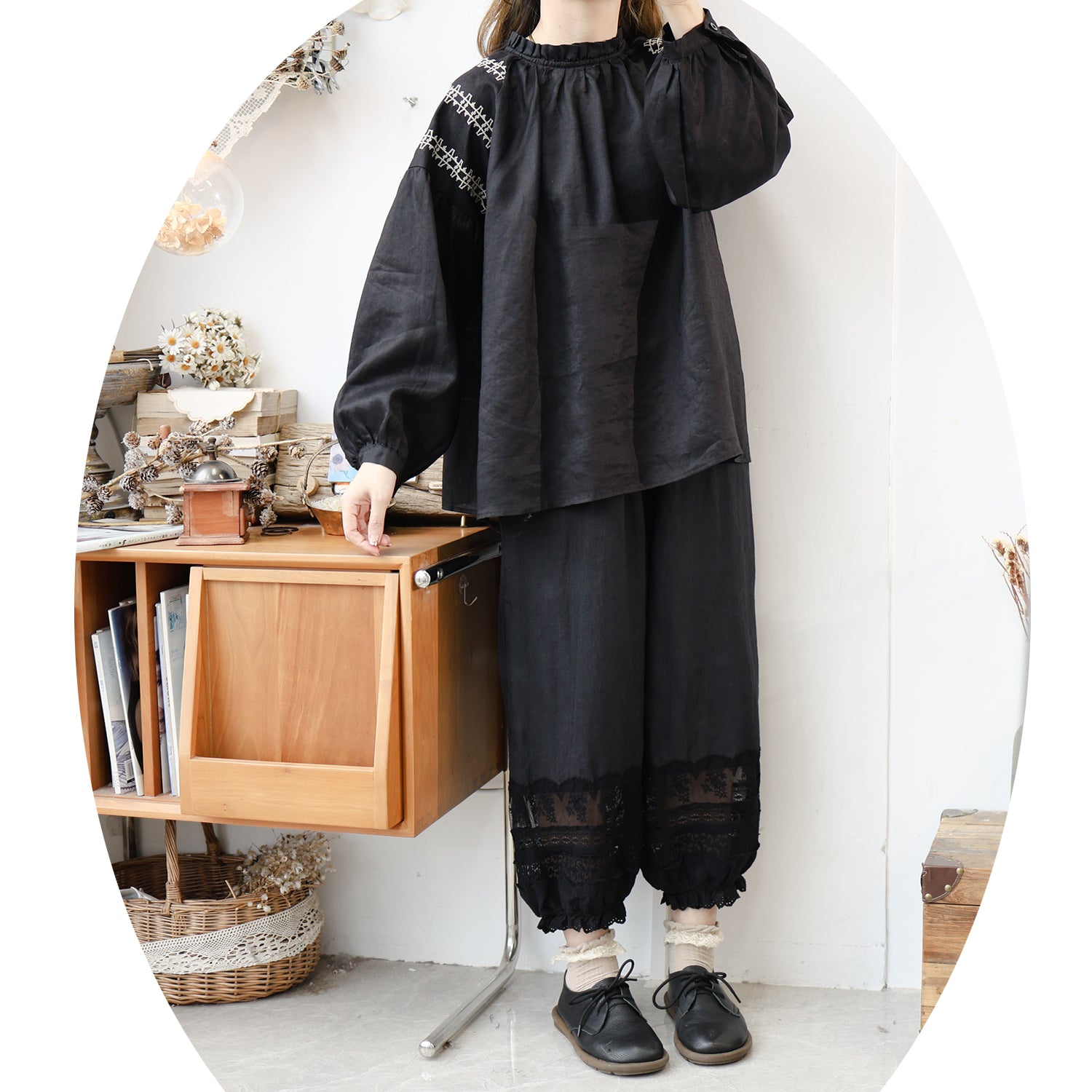 Lace Patchwork Linen Bloomers– The Cottagecore