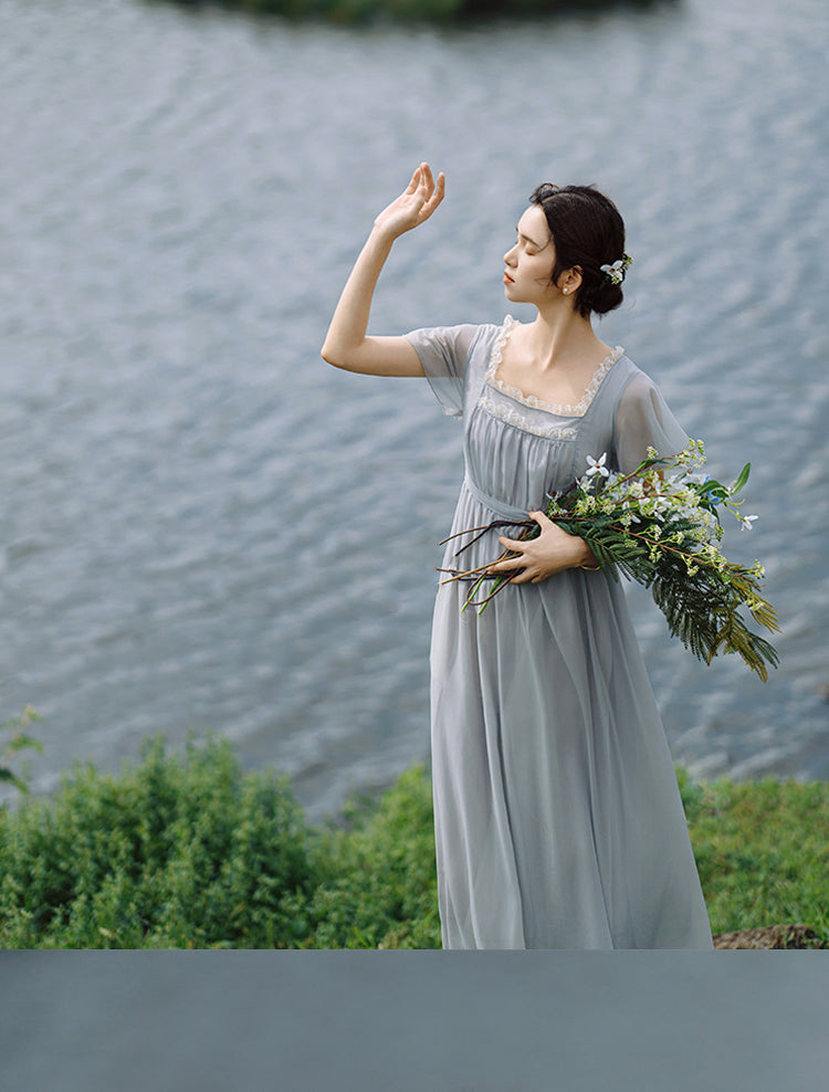 Royal Antique Flowy Dress– The Cottagecore