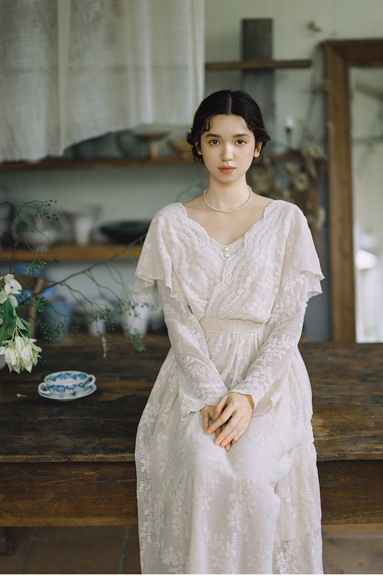 Royal Lace Embroidered Dress– The Cottagecore