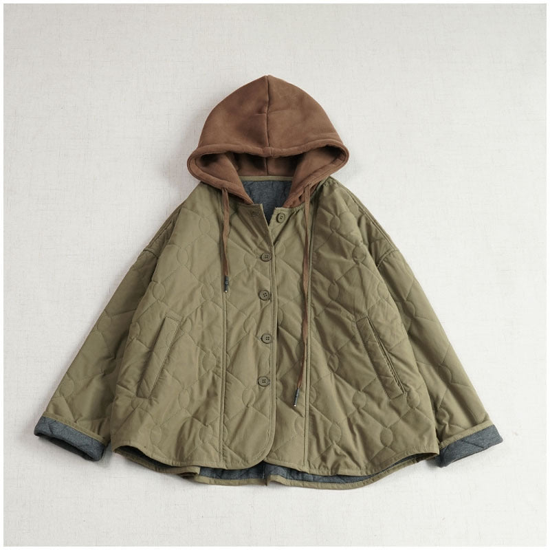 Quilted Cotton Hooded Jacket– The Cottagecore