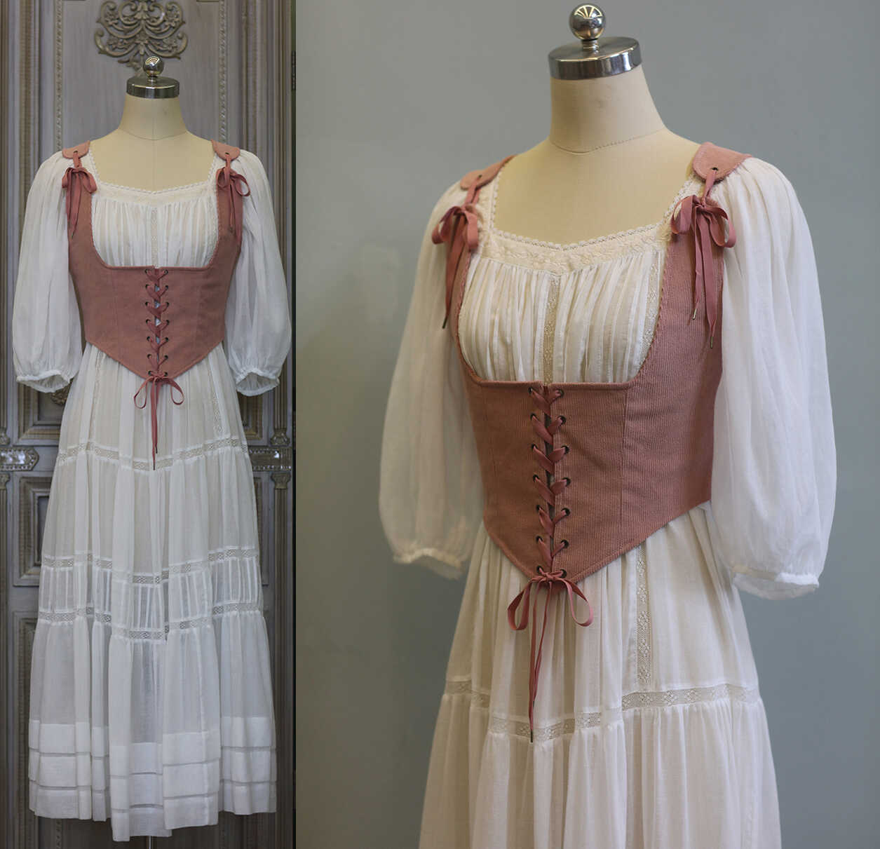 Vintage Cotton Corduroy Corset– The Cottagecore