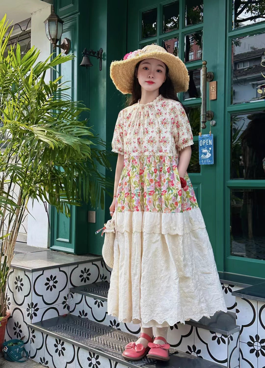 Floral Patchwork Dress– The Cottagecore