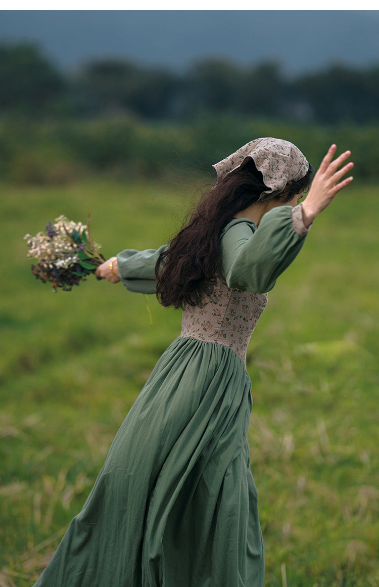 Prairie Vibe Countryside Dress (kerchief included)– The Cottagecore