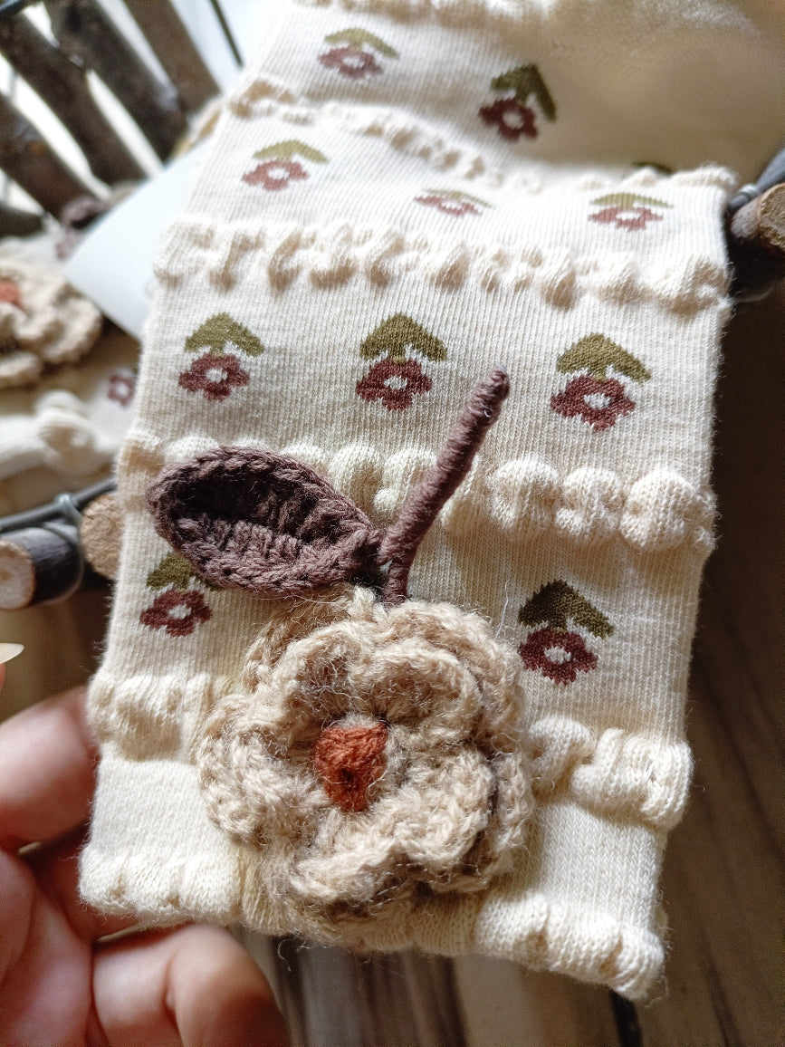 Hand Crocheted Flower Socks– The Cottagecore