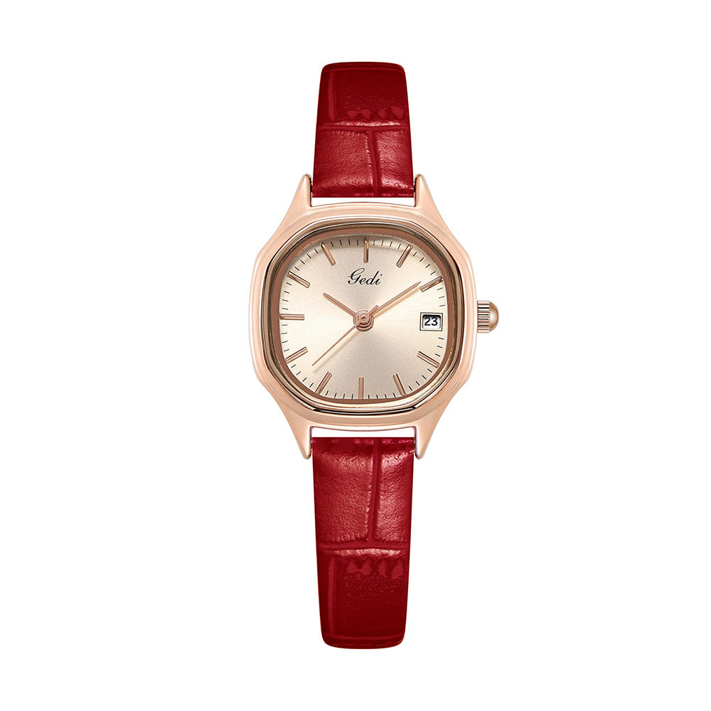 Classic Three-hand Leather Watch– The Cottagecore