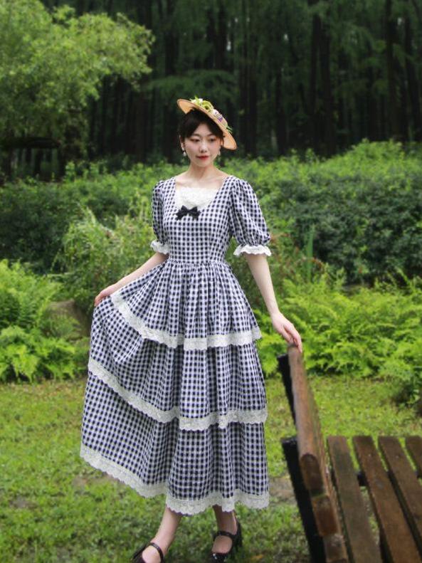 1950s Vintage Full Skirt Dress– The Cottagecore