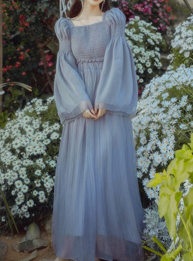 Gorgeous 2 Way Fairycore Pleated Flowy Dress– The Cottagecore