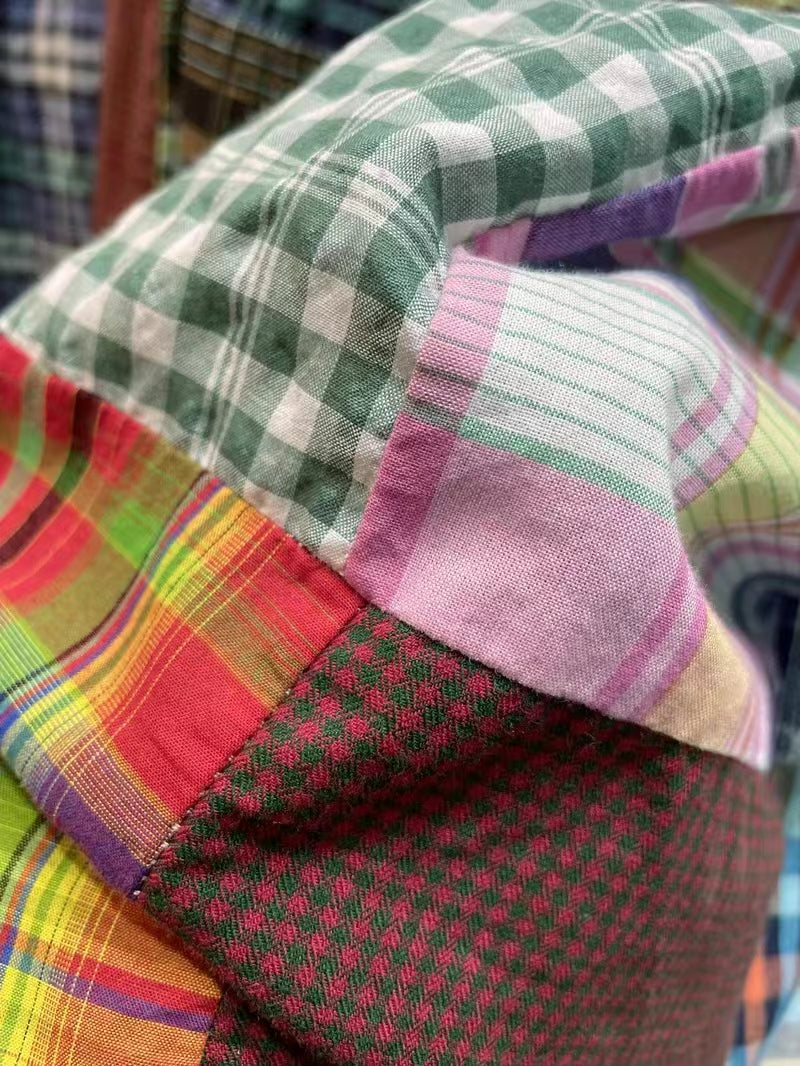 Plaid Patchwork Slip Dress– The Cottagecore