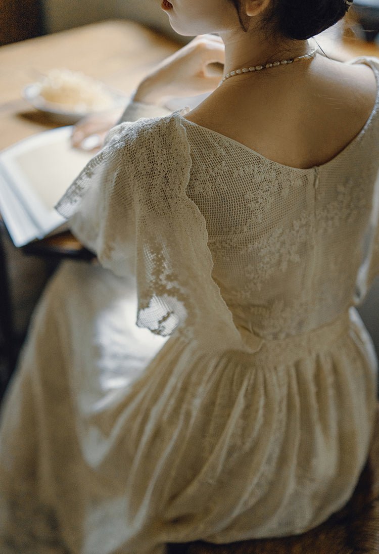 Royal Lace Embroidered Dress– The Cottagecore