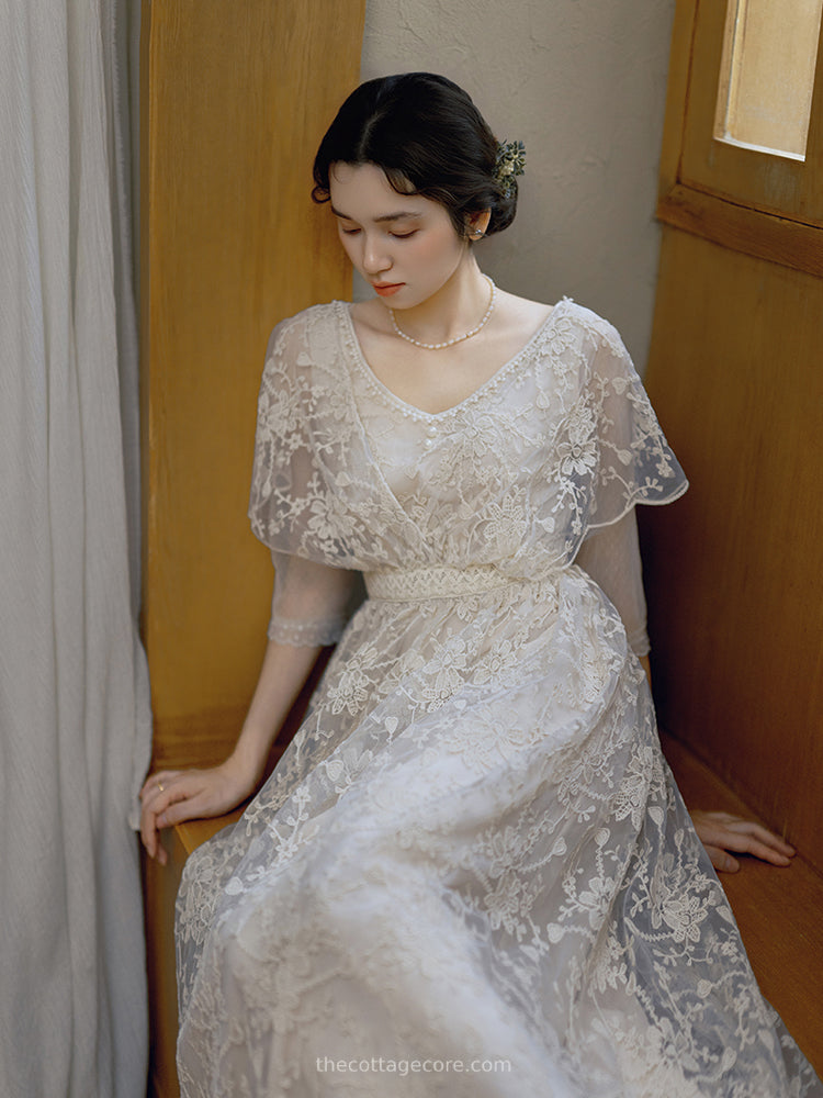 Embroidered Lace Dream Dress– The Cottagecore
