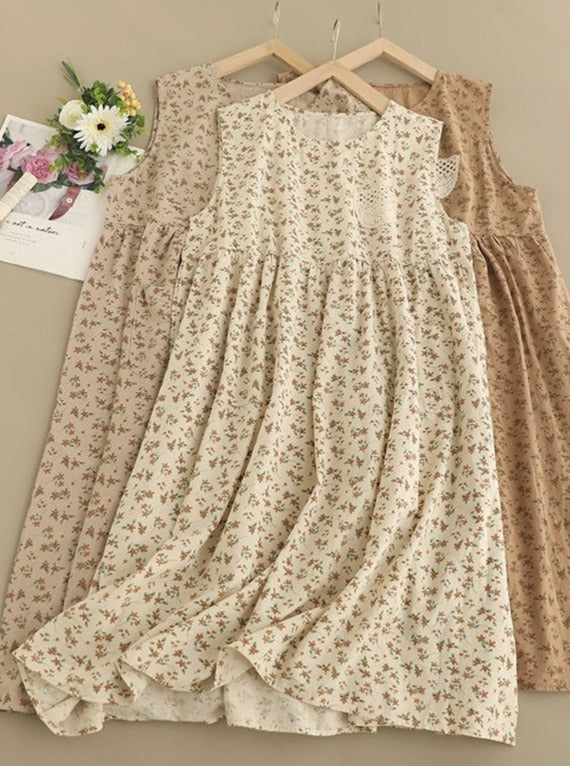 Farmcore Floral Print Overall Dress– The Cottagecore