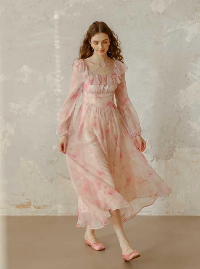 Printed Fairycore Dress– The Cottagecore