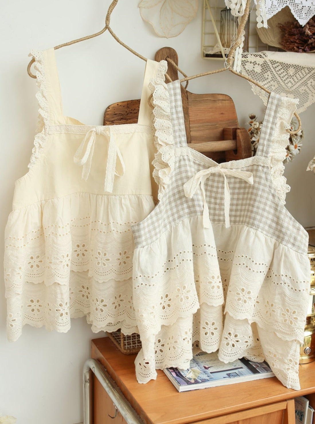 Quality Super Cute Lace Trim Vest– The Cottagecore