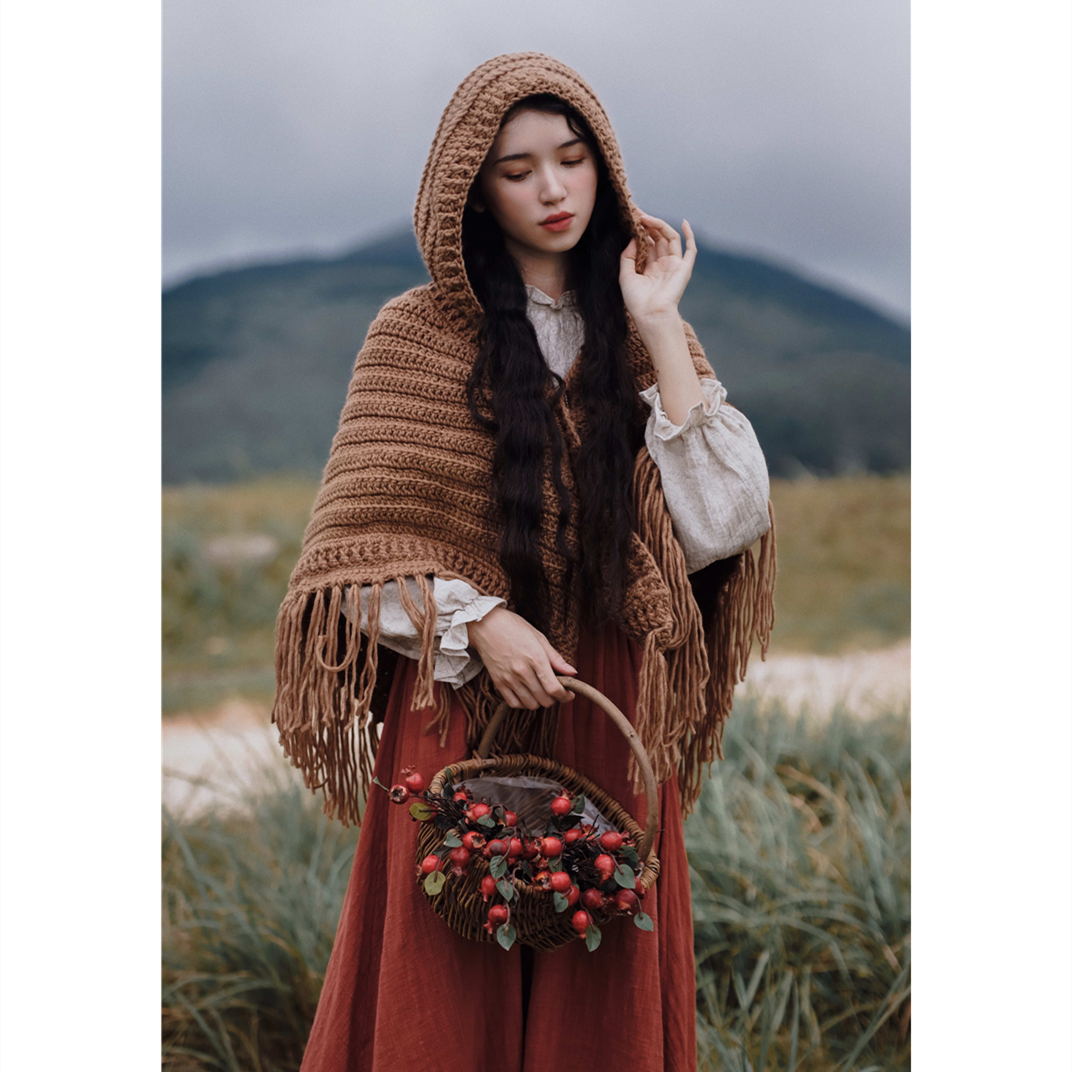 Handmade Hand Crochet Cape– The Cottagecore