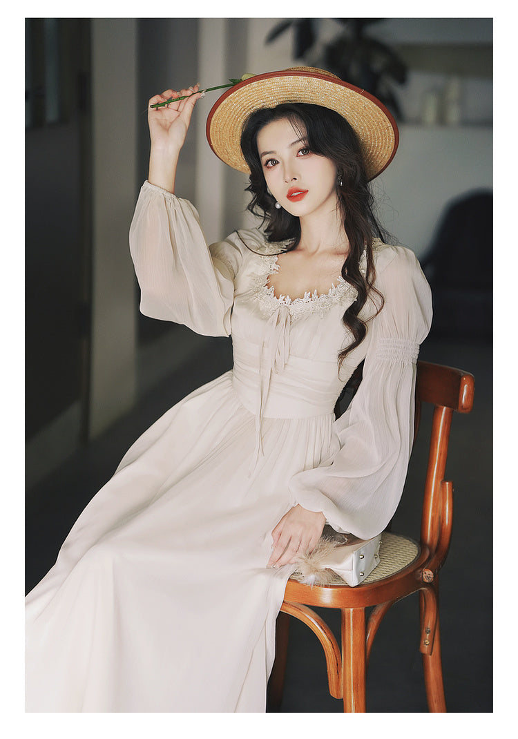 Royalcore Square Neck Dress– The Cottagecore