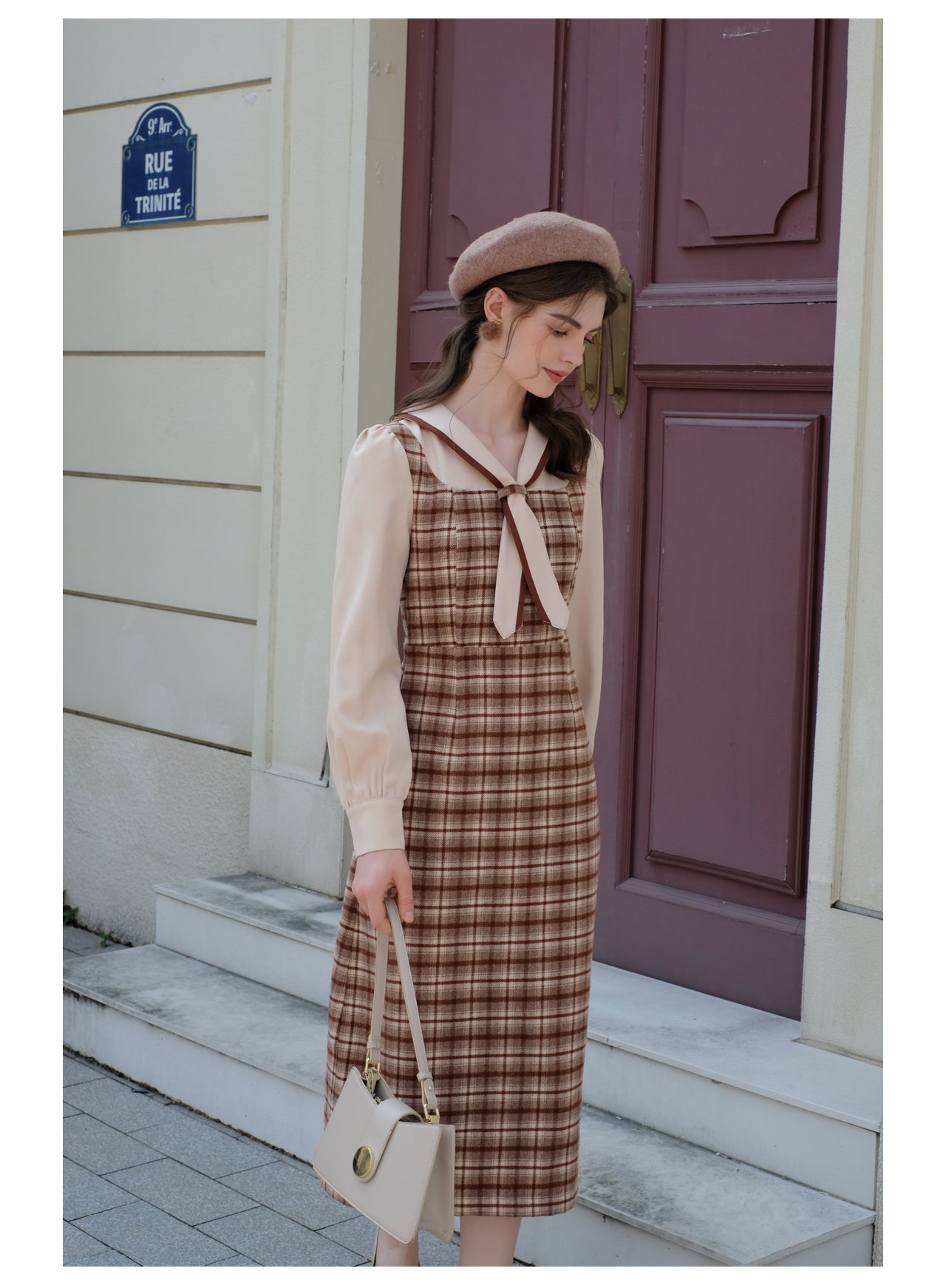 Vintage Plaid Dress– The Cottagecore