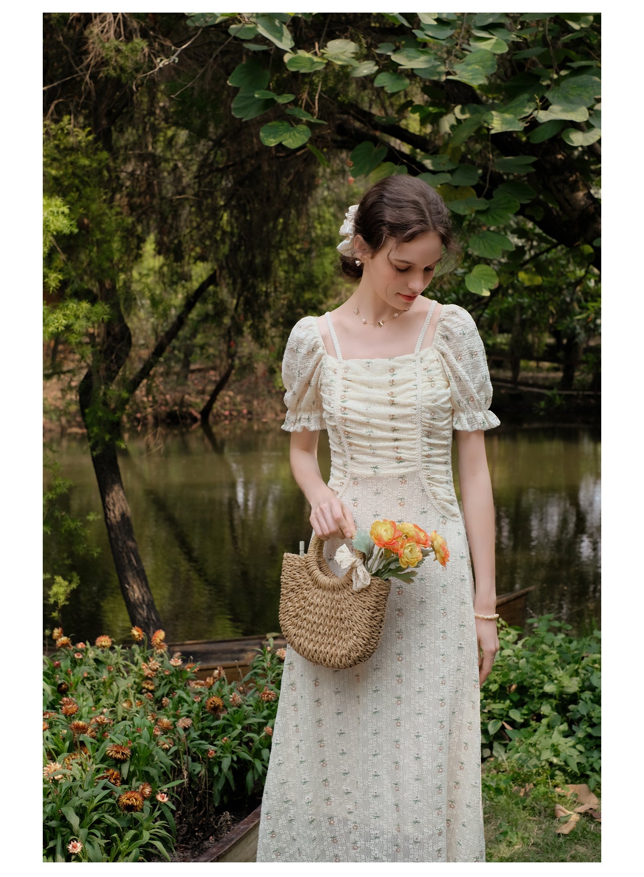 Cottagecore Pleated 2 Way Dress– The Cottagecore