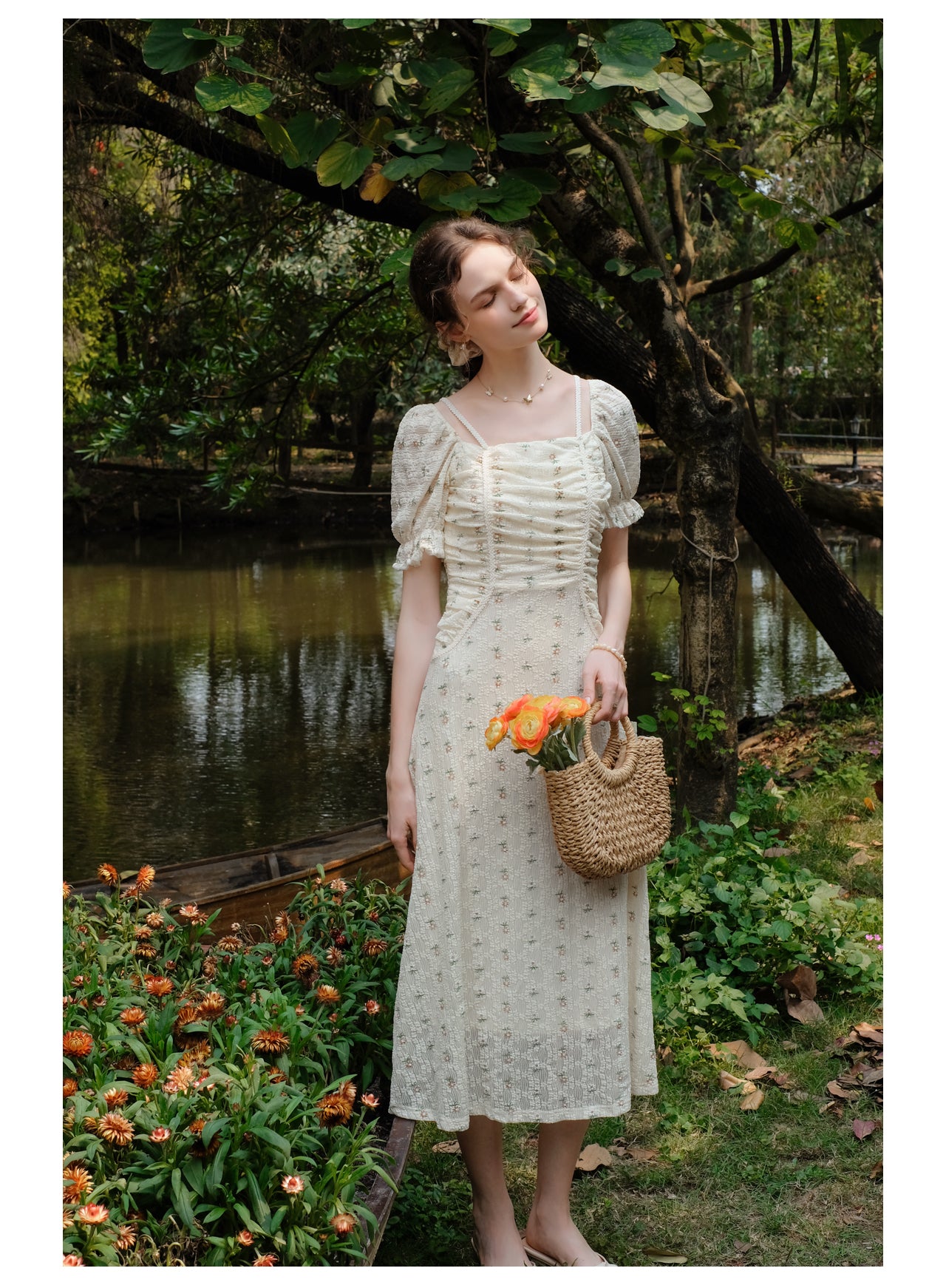 Cottagecore Pleated 2 Way Dress– The Cottagecore