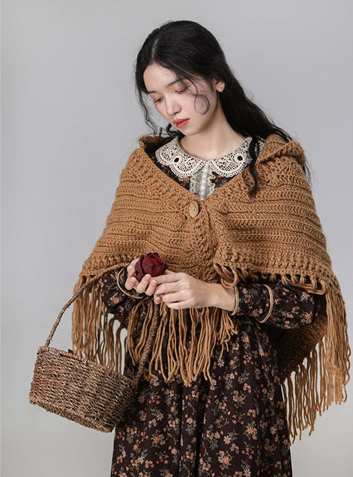 Handmade Hand Crochet Cape– The Cottagecore