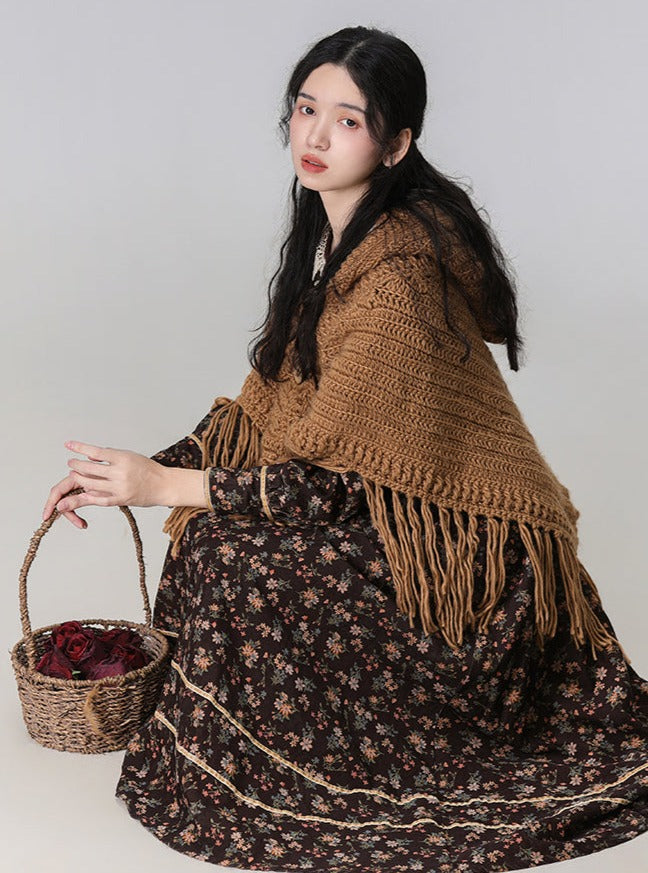 Handmade Hand Crochet Cape– The Cottagecore