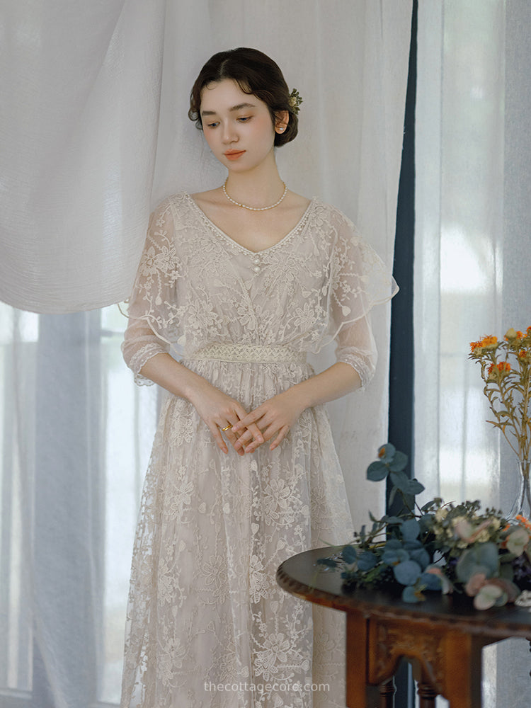 Embroidered Lace Dream Dress– The Cottagecore