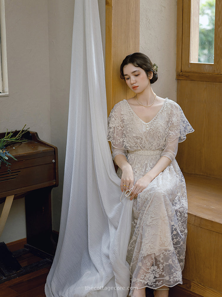 Embroidered Lace Dream Dress– The Cottagecore
