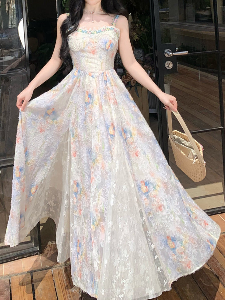 Monet Vibe Slip Dress + Ruffled Cardigan– The Cottagecore