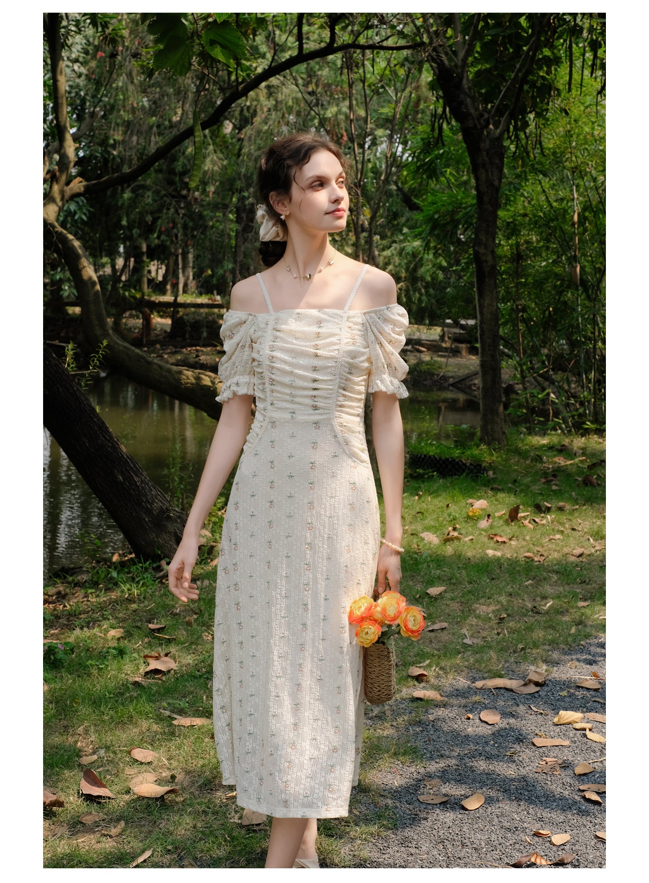 Cottagecore Pleated 2 Way Dress– The Cottagecore