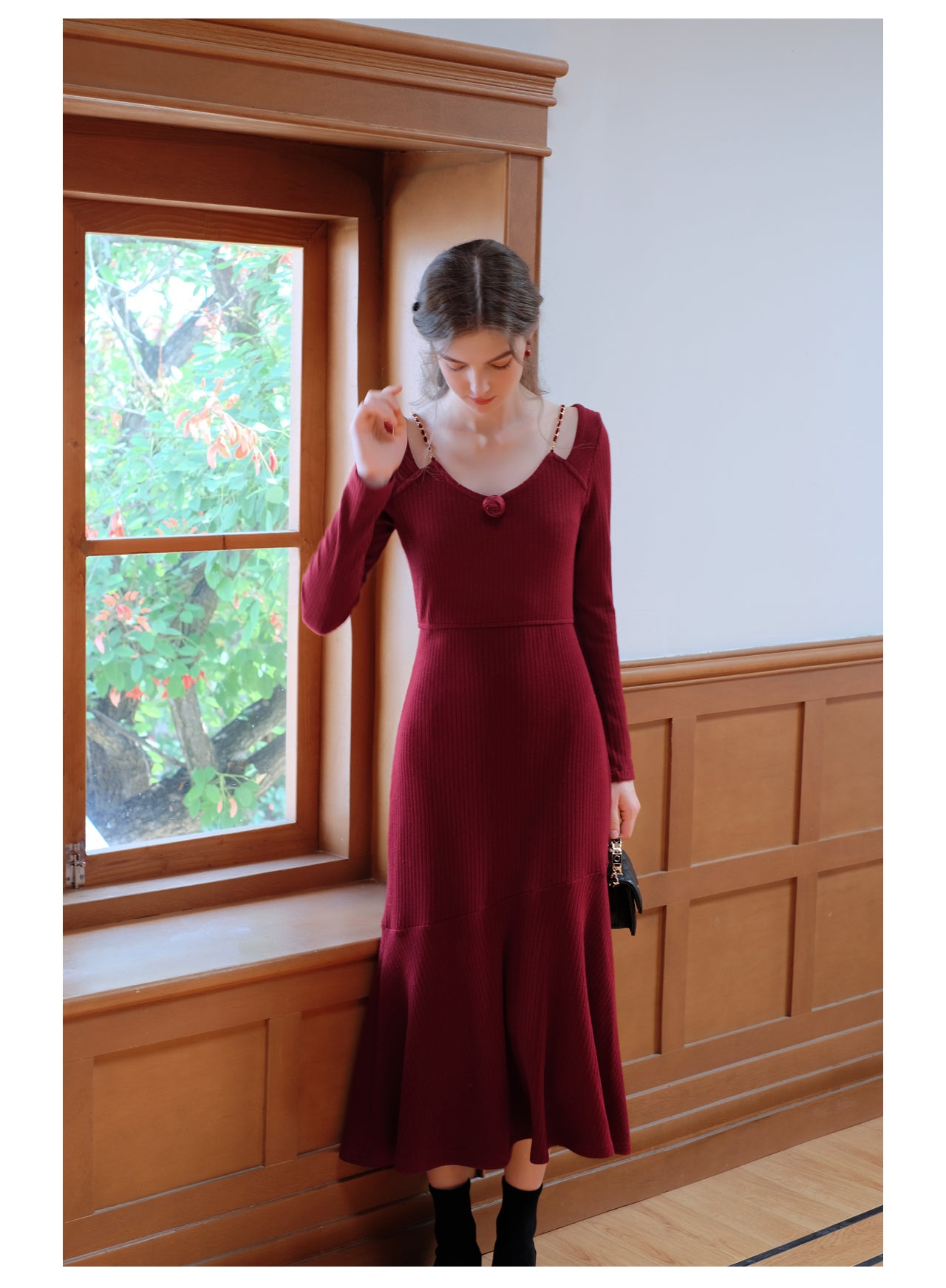 Vintage Red Knit Dress– The Cottagecore