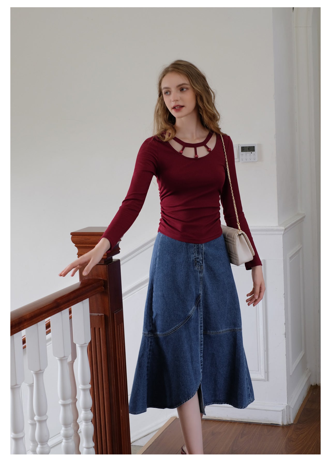 Irregular Hem Denim Skirt– The Cottagecore