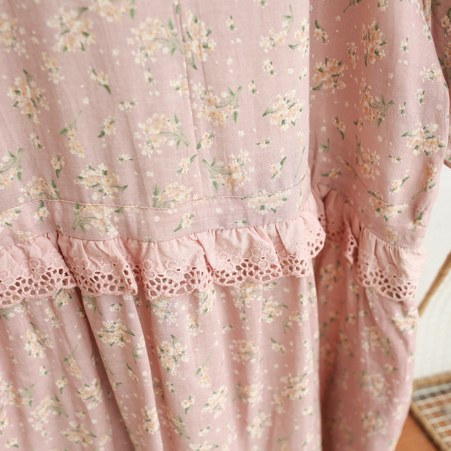 Farmcore Embroidered Floral Dress With Pockets– The Cottagecore