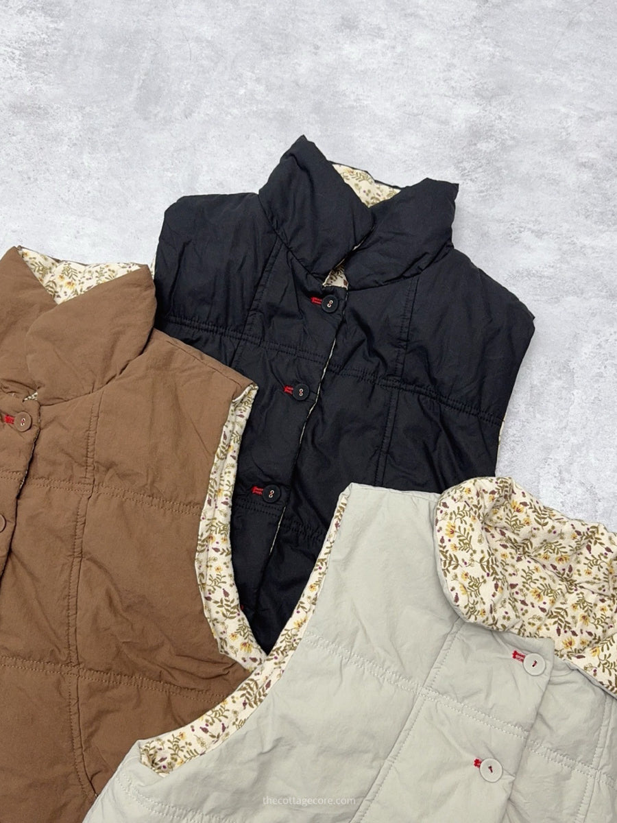 Mori Kei Quilted Vest– The Cottagecore