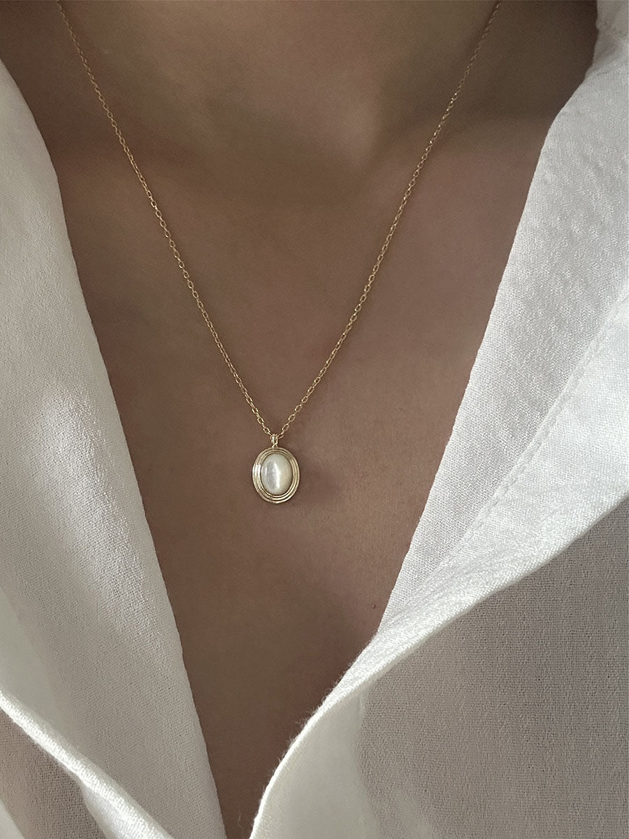 White Shell Pearl Necklace– The Cottagecore