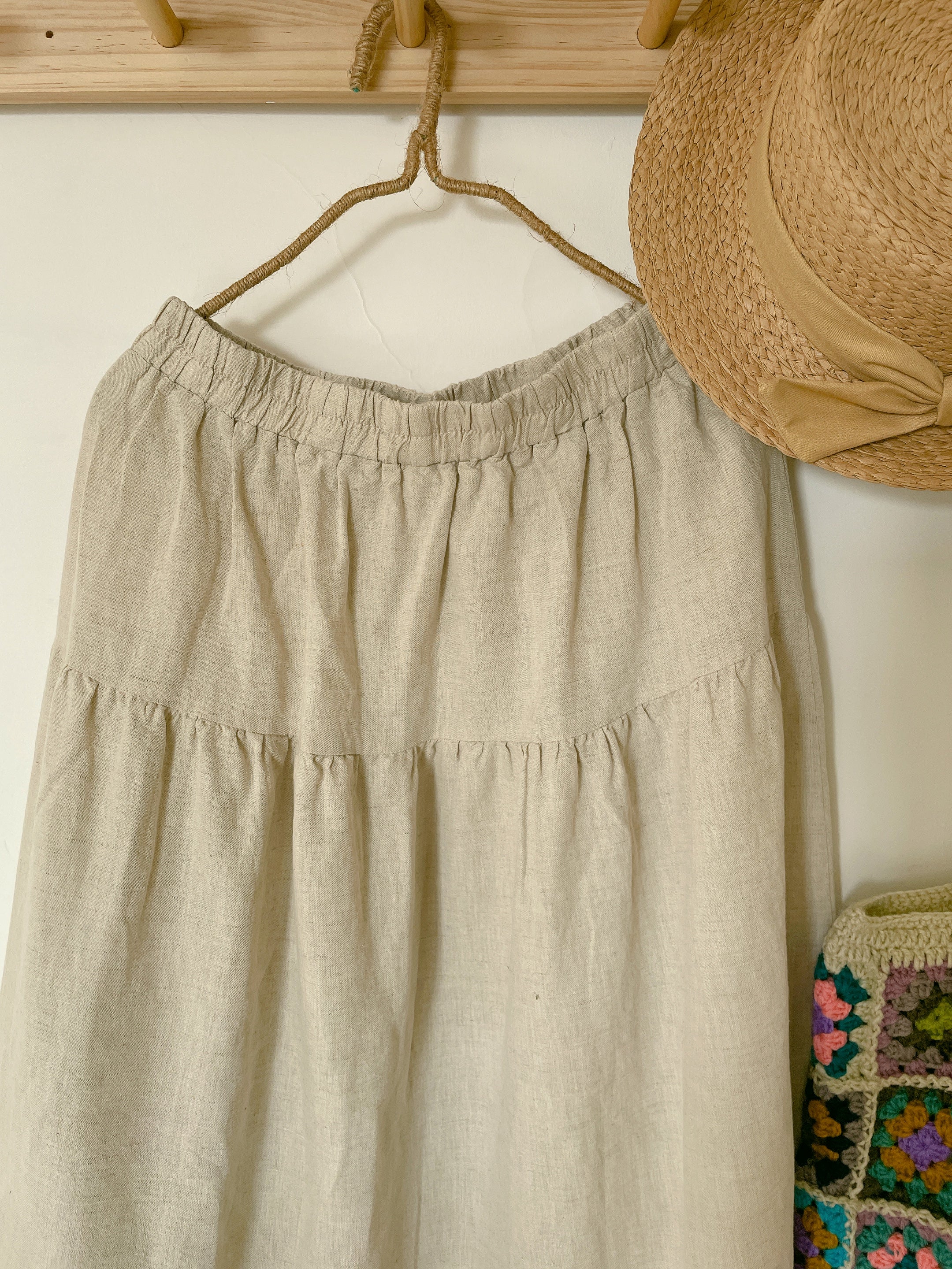 Cute Embroidered Linen Skirt– The Cottagecore
