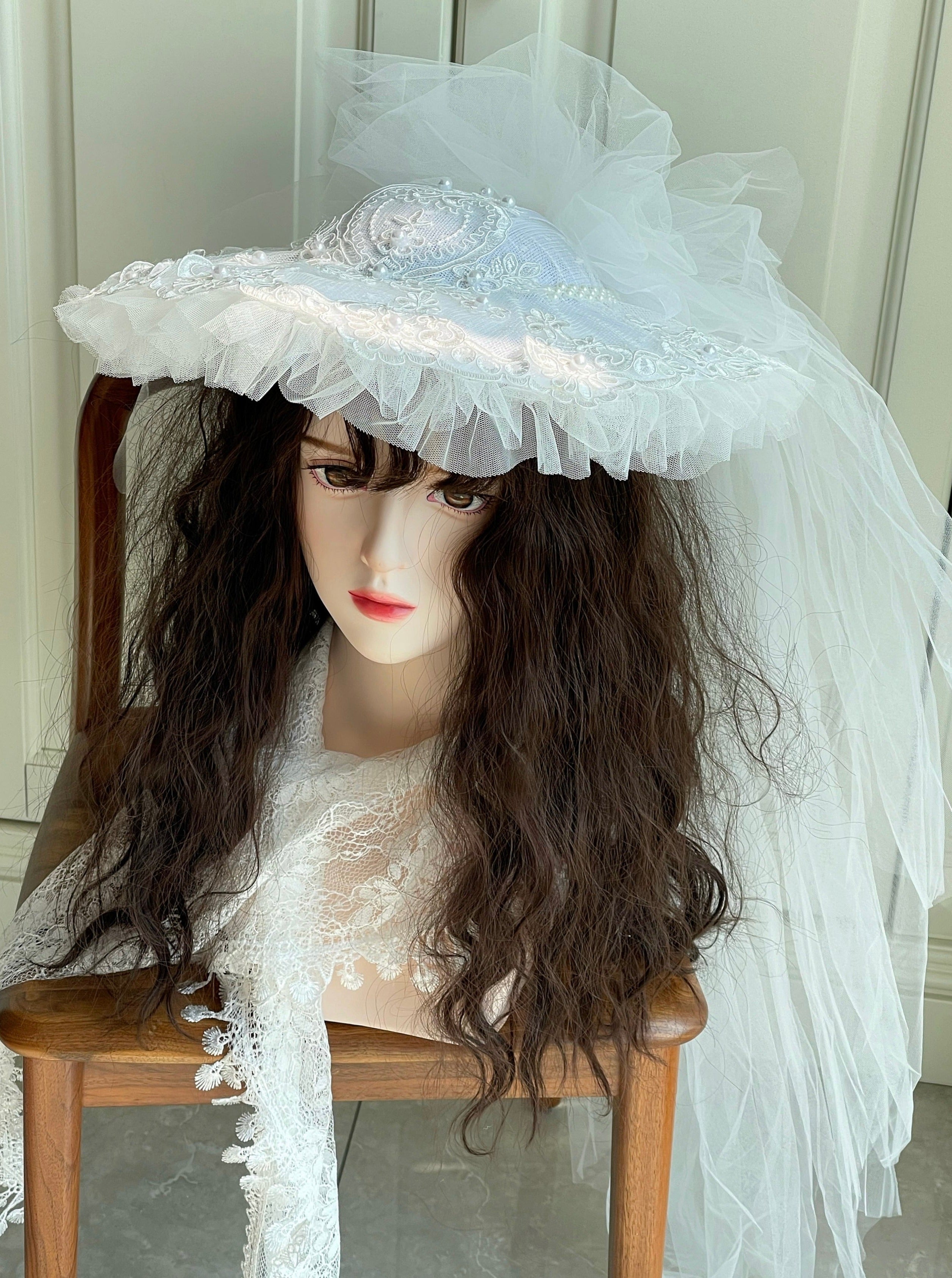 Vintage White Veil Hat– The Cottagecore