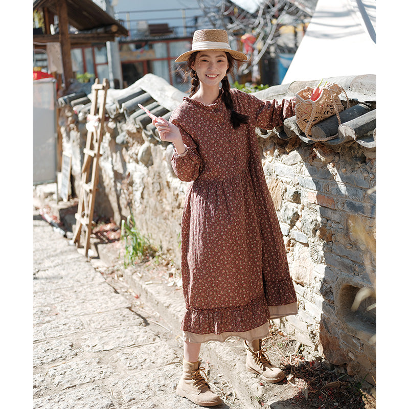 Farmcore Floral Dress + Embroidered Vest– The Cottagecore