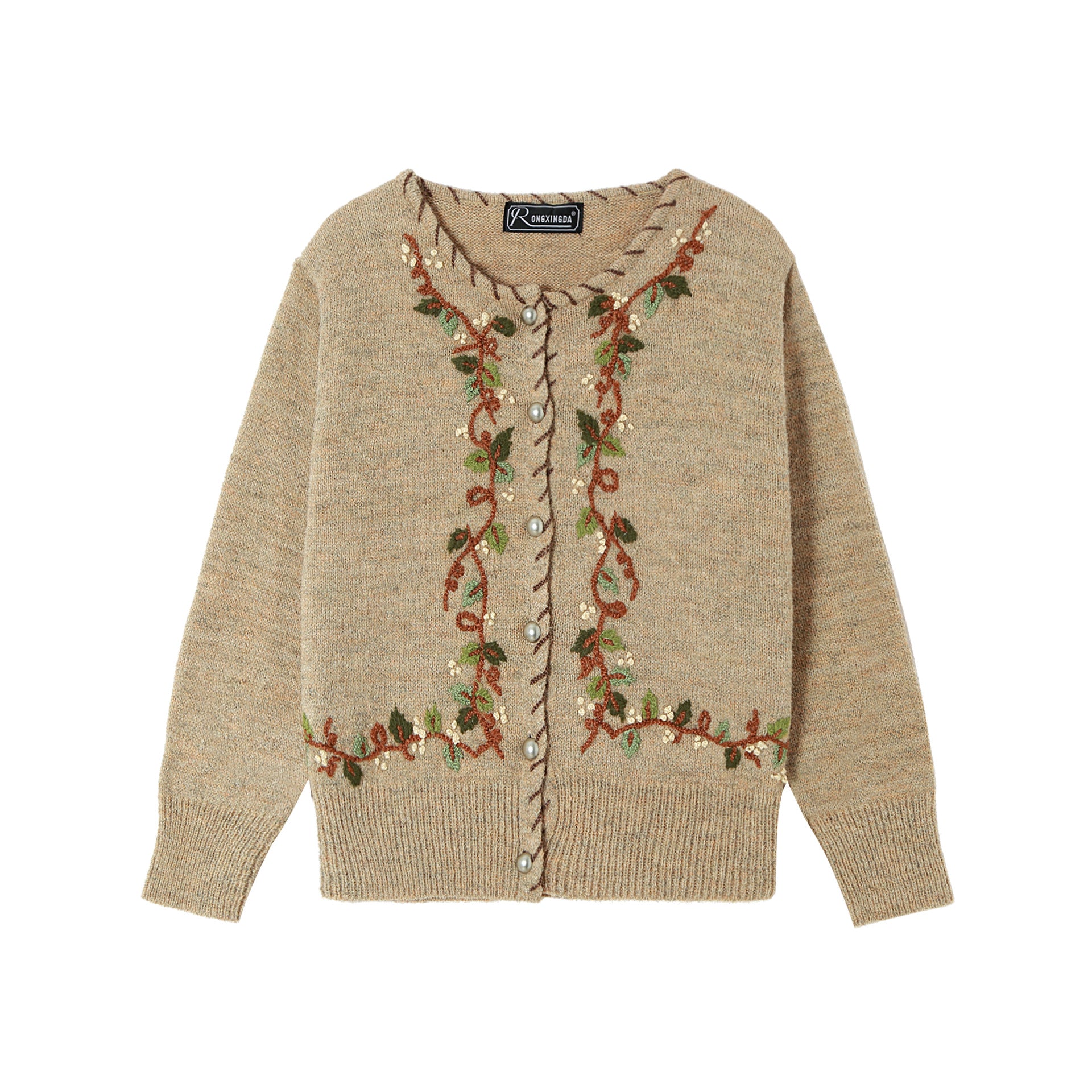 Hand Embroidered Cardigan– The Cottagecore