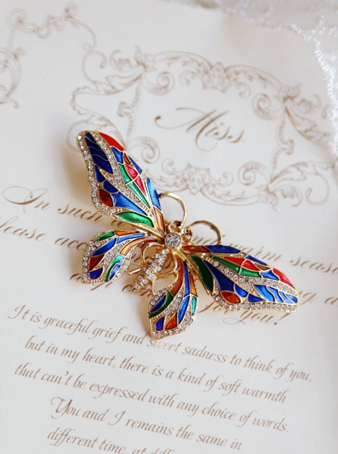 Medieval Enamel Butterfly Brooch– The Cottagecore