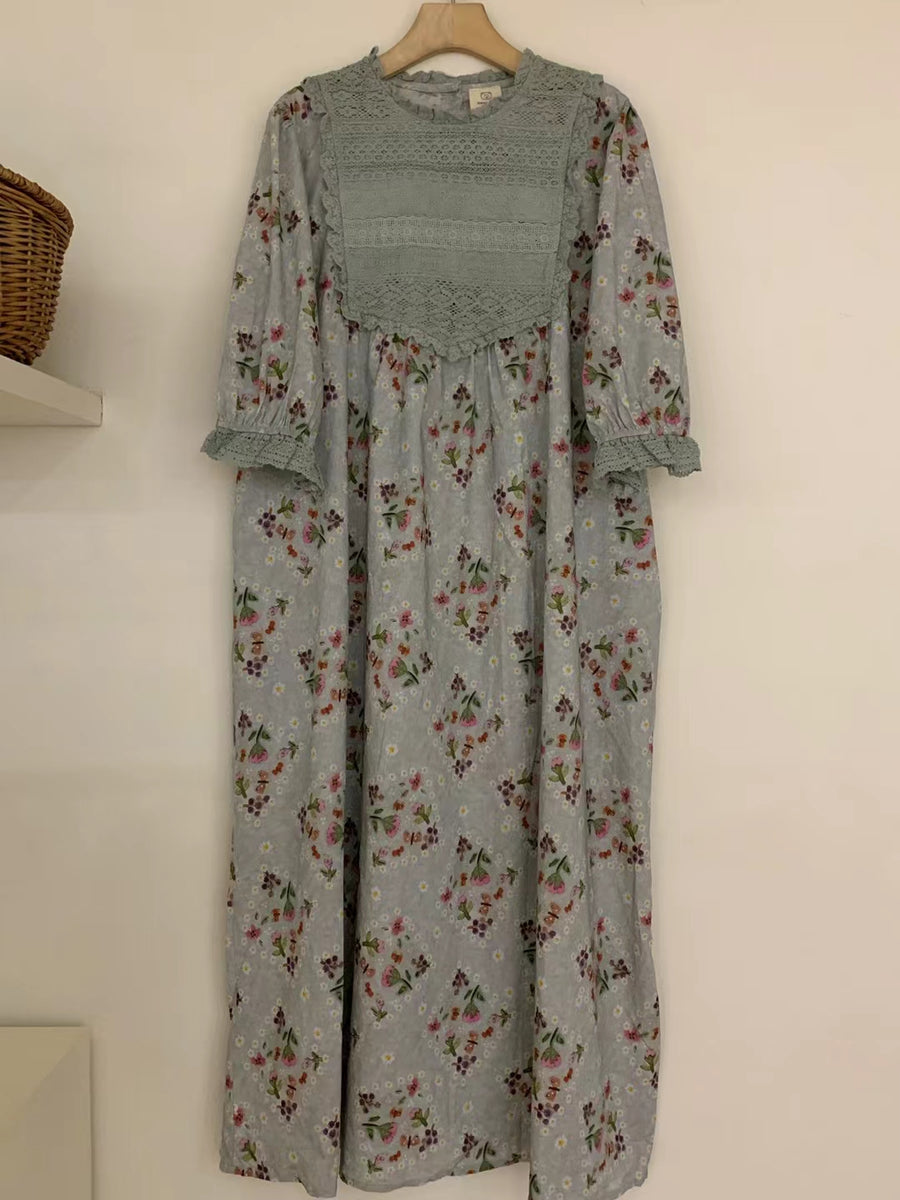 Forestcore Patchwork Dress– The Cottagecore