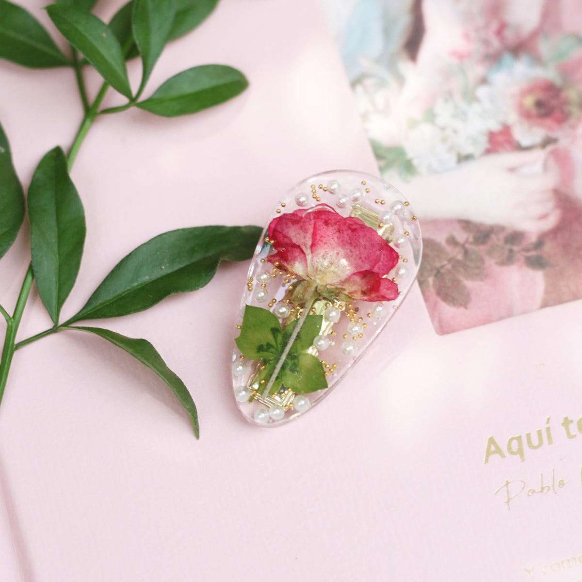Preserved Natural Plant Flower Hair Pin– The Cottagecore
