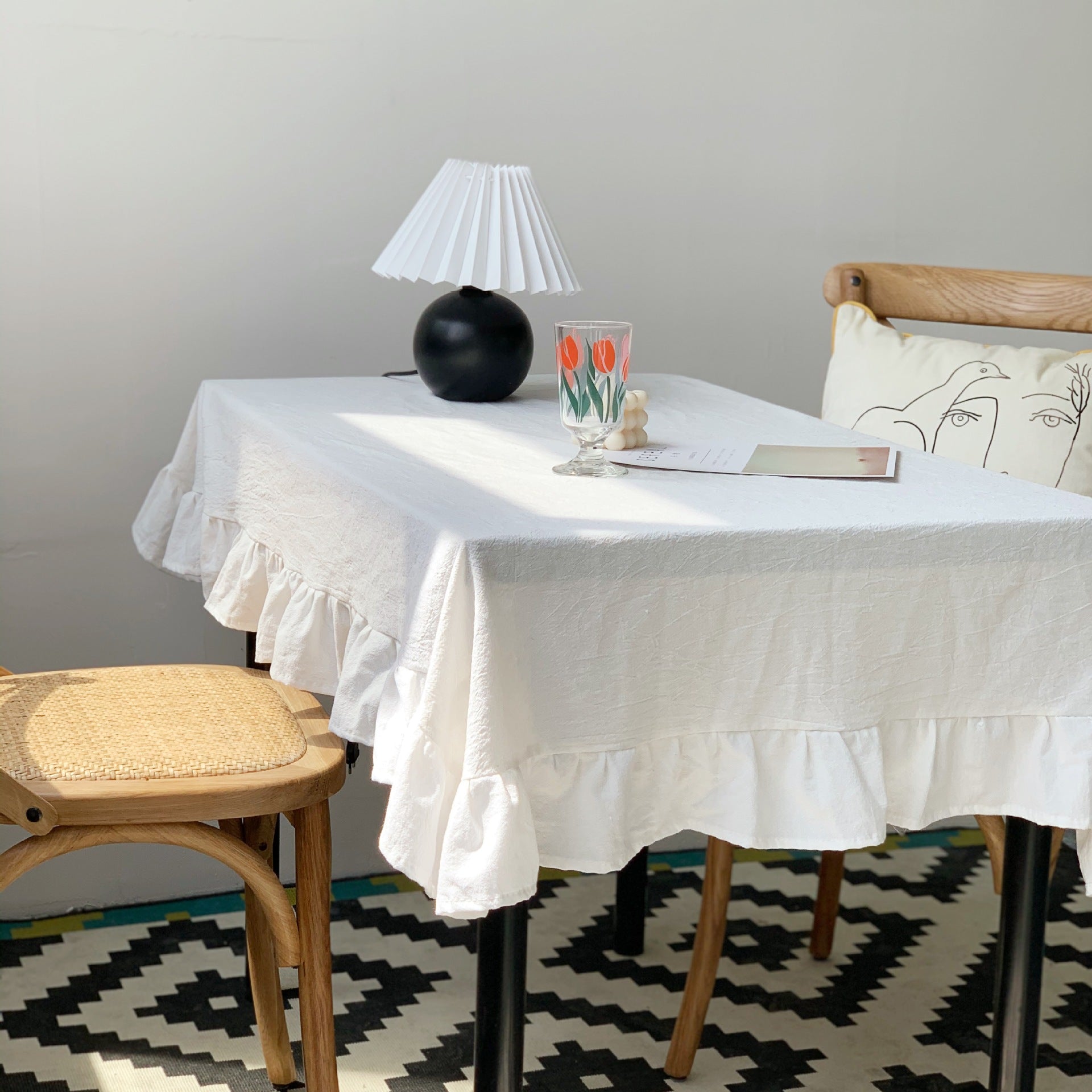 Ruffled Cotton Tablecloth– The Cottagecore