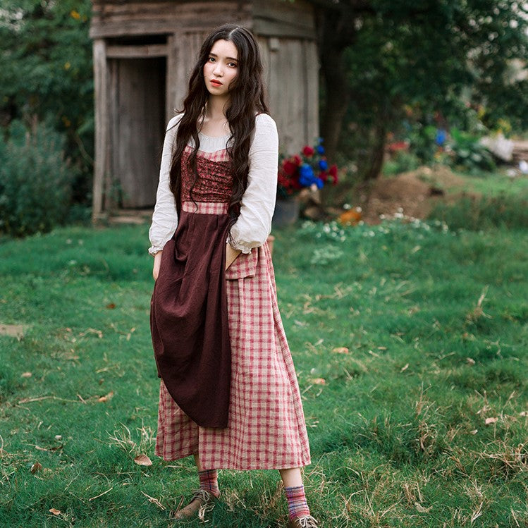 Countrycore Cinderella Patchwork Dress + Babushka– The Cottagecore