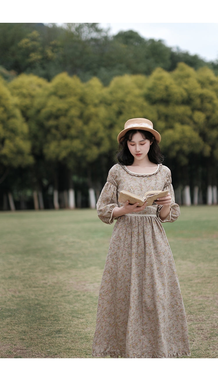 Anne Vintage Floral Dress– The Cottagecore