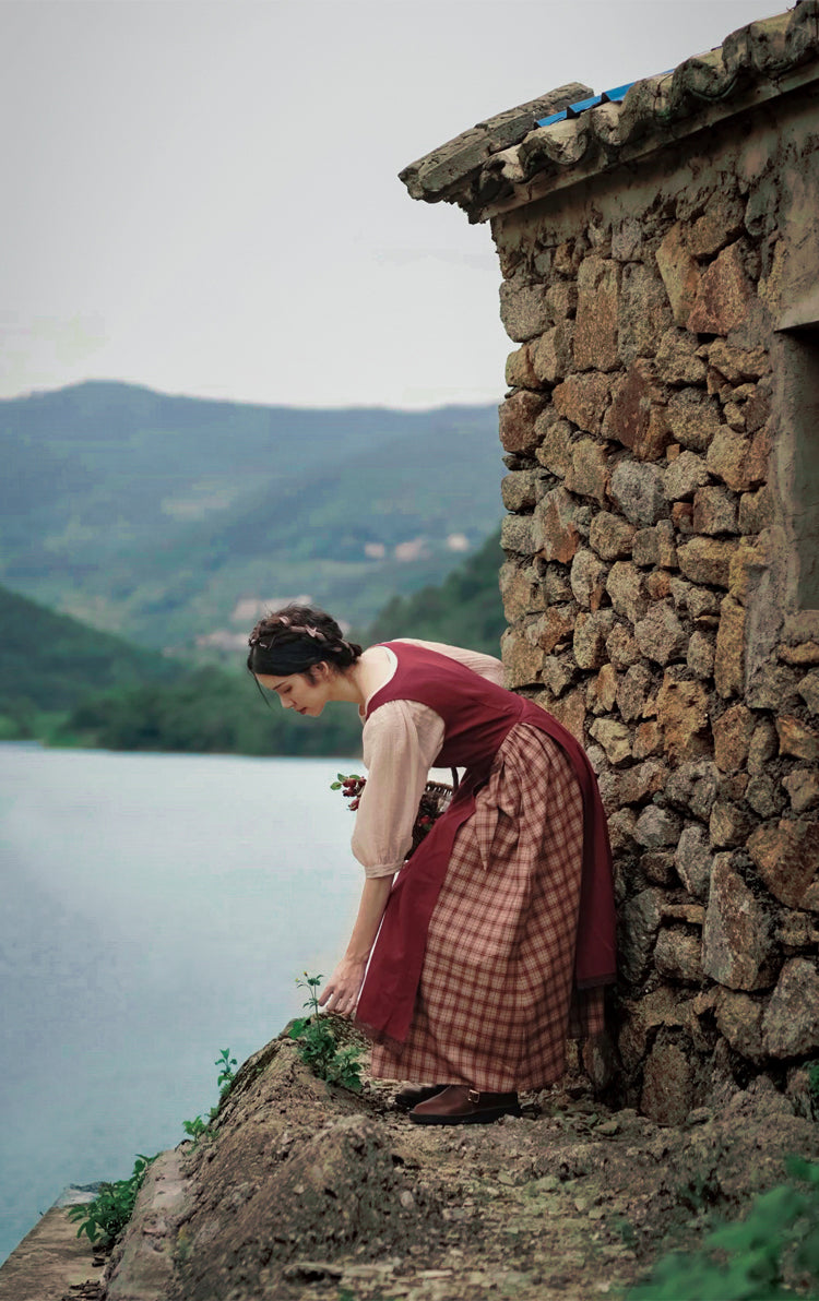 Cottagecore Embroidered Overall Dress– The Cottagecore