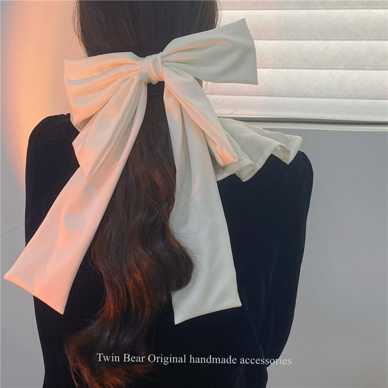 Huge Elegant Satin Hair Bow– The Cottagecore