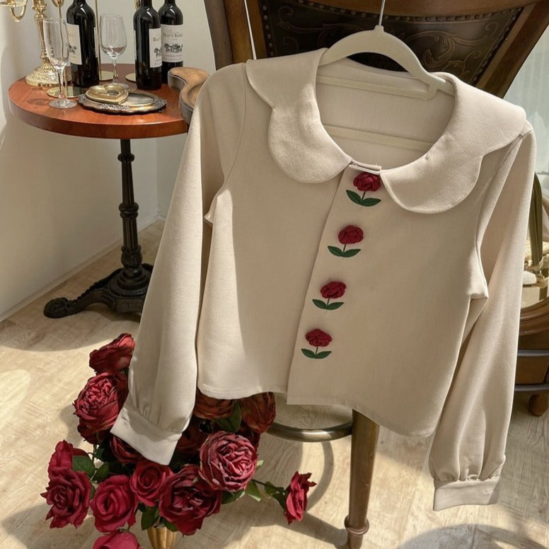 Vintage 3D Rose Shirt– The Cottagecore