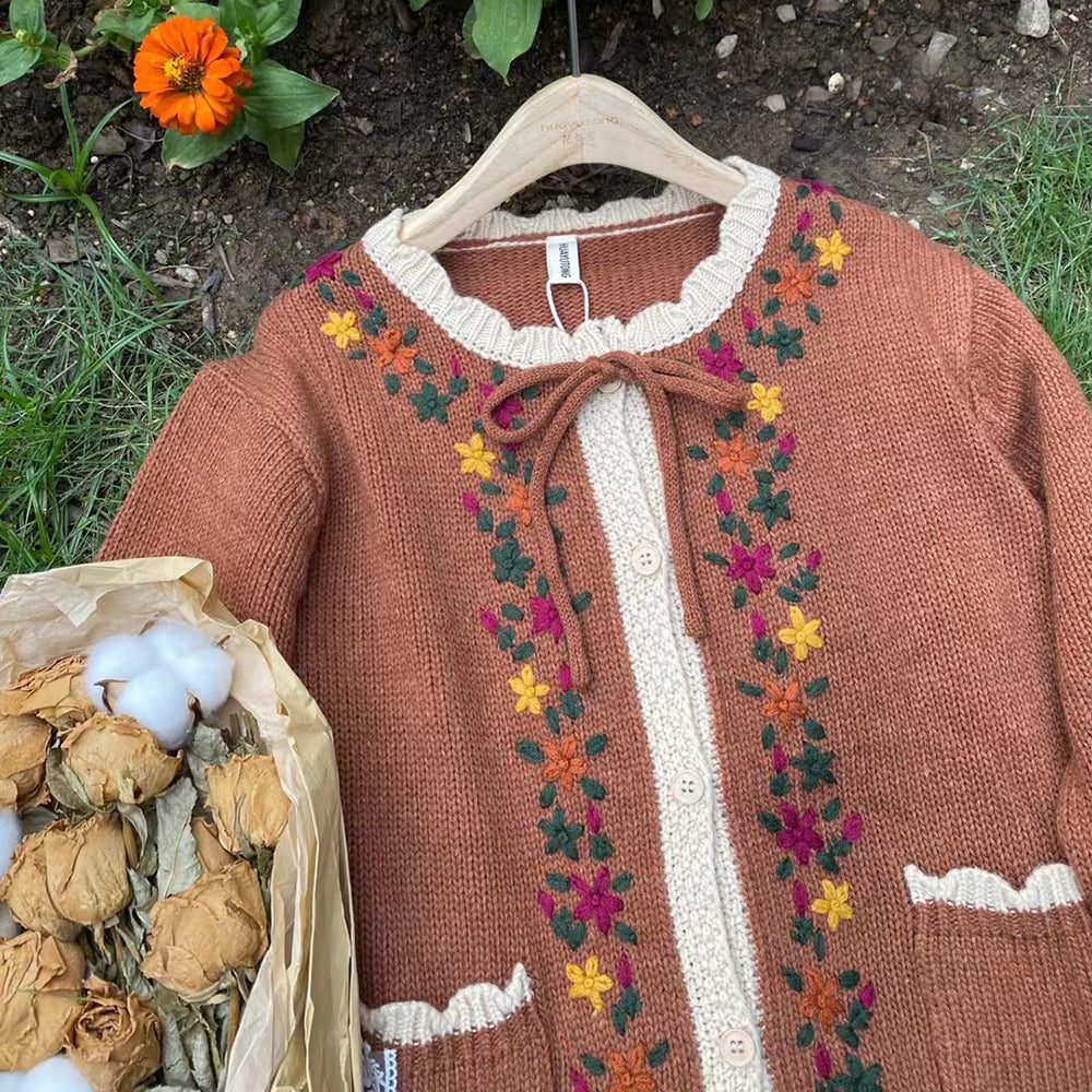 Cottagecore Embroidered Cardigan– The Cottagecore