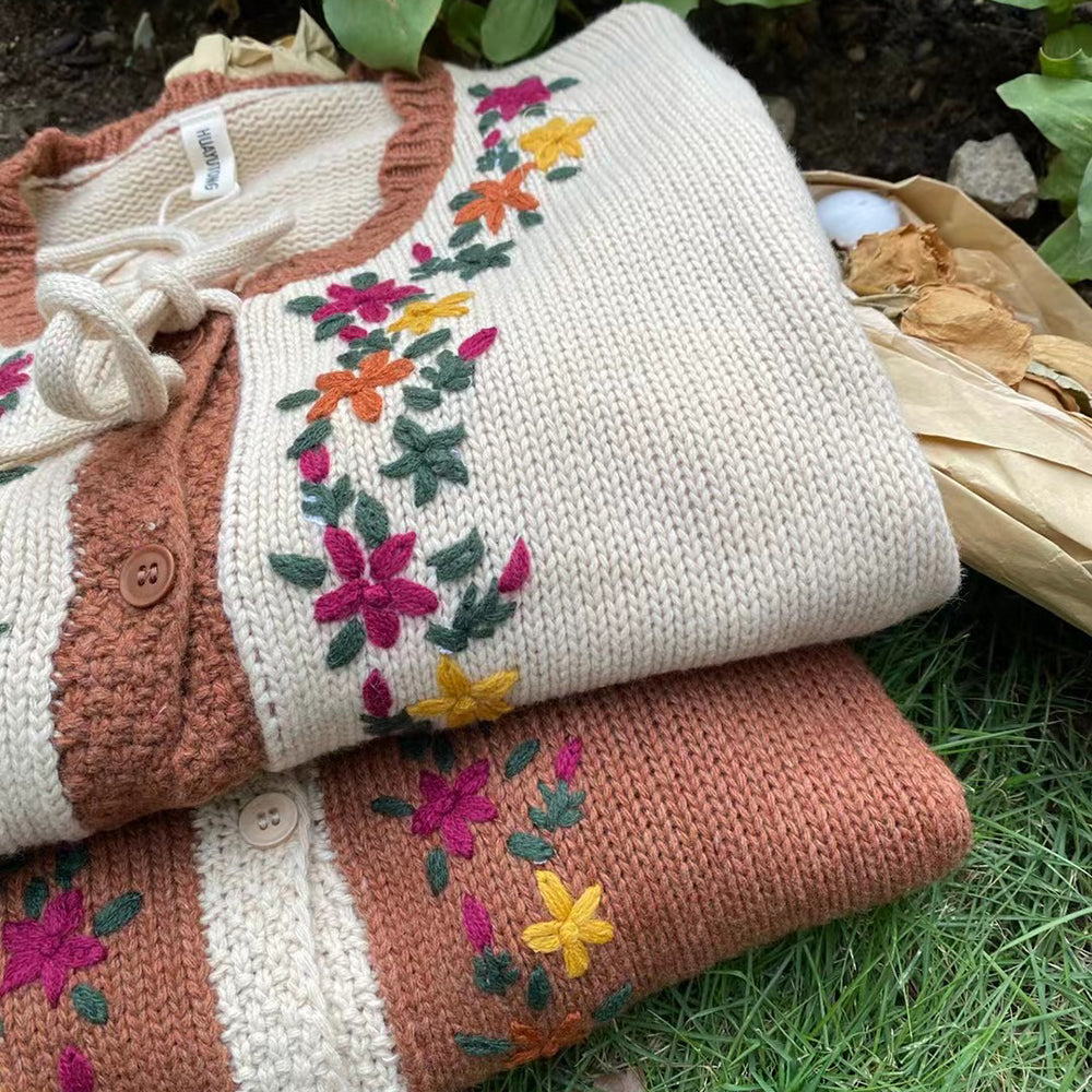 Cottagecore Embroidered Cardigan– The Cottagecore