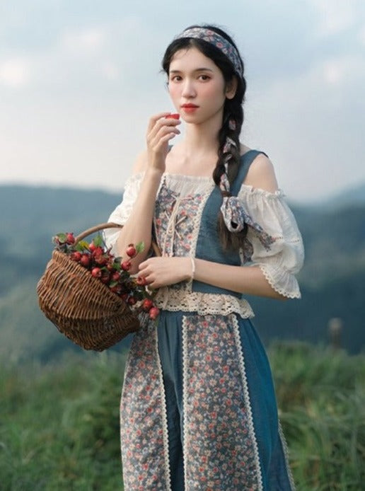 Countrycore Vintage Lace Floral 2Pcs Set– The Cottagecore