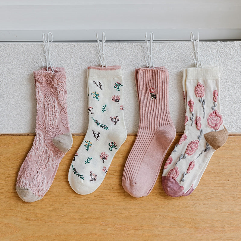 Romantic Floral Socks Set– The Cottagecore